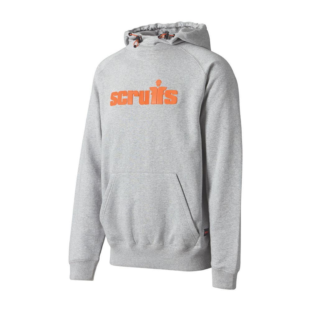 Scruffs Tamworth Hoodie Grey Marl Medium 46" Chest - Screwfix