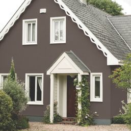 Sandtex 5Ltr Ultra Smooth Bitter Chocolate Masonry Paint Screwfix