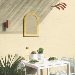 Sandtex 10Ltr Fine Textured Cornish Cream Masonry Paint - Screwfix