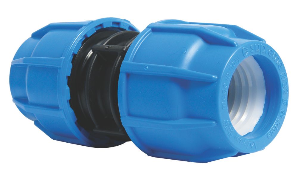 FloPlast 492012 MDPE Coupler 25mm x 25mm - Screwfix