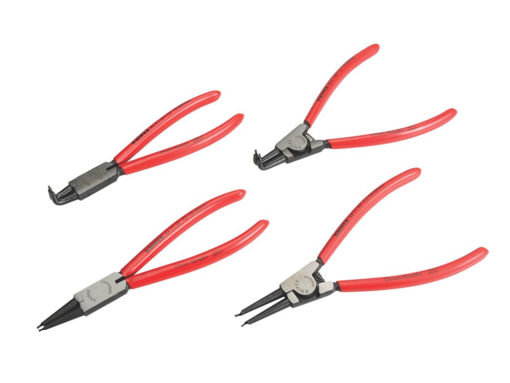 Knipex Circlip Pliers in Tool Roll 4 Pieces - Screwfix