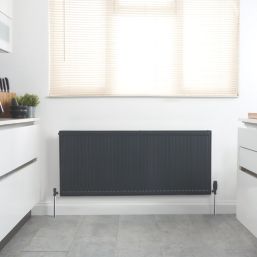 Time 600mm x 1400mm 6968BTU Anthracite Type 21 Convector Radiator ...