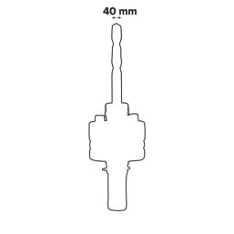 Erbauer Hex Shank Metal Holesaw Arbor with 105mm Pilot Drill - Screwfix
