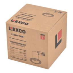 Lexco Fixed Fire Rated Trimless Downlight Without Bezel - Screwfix
