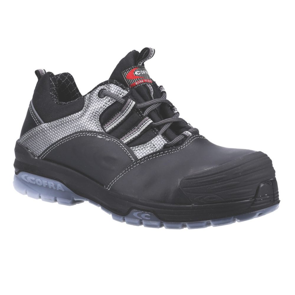 Cofra Caravaggio S3 SRC Size 11 Black Water-Resistant Safety Trainers ...