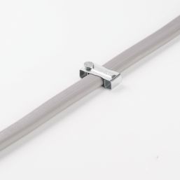D-Line Safe-D Fire Rated Cable Clip 2.5mm² Silver 100 Pack - Screwfix