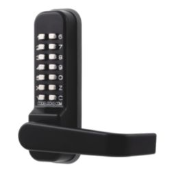 Codelocks Push-Button Lock with Mortice Latch 57mm Matt Black - Screwfix