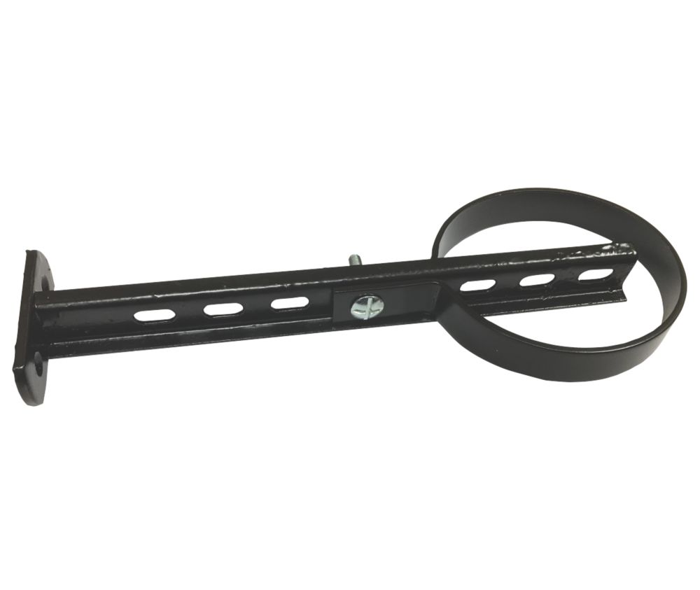 Grant Yellow Plume Diverter Wall Bracket Black - Screwfix