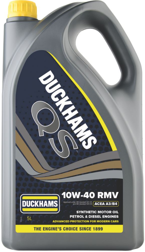Duckhams QS 10W-40 RMV Engine Oil 5Ltr - Screwfix