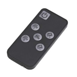 Focal Point Ebony Black Remote Control Wall-Mounted Electric Fire 548mm ...