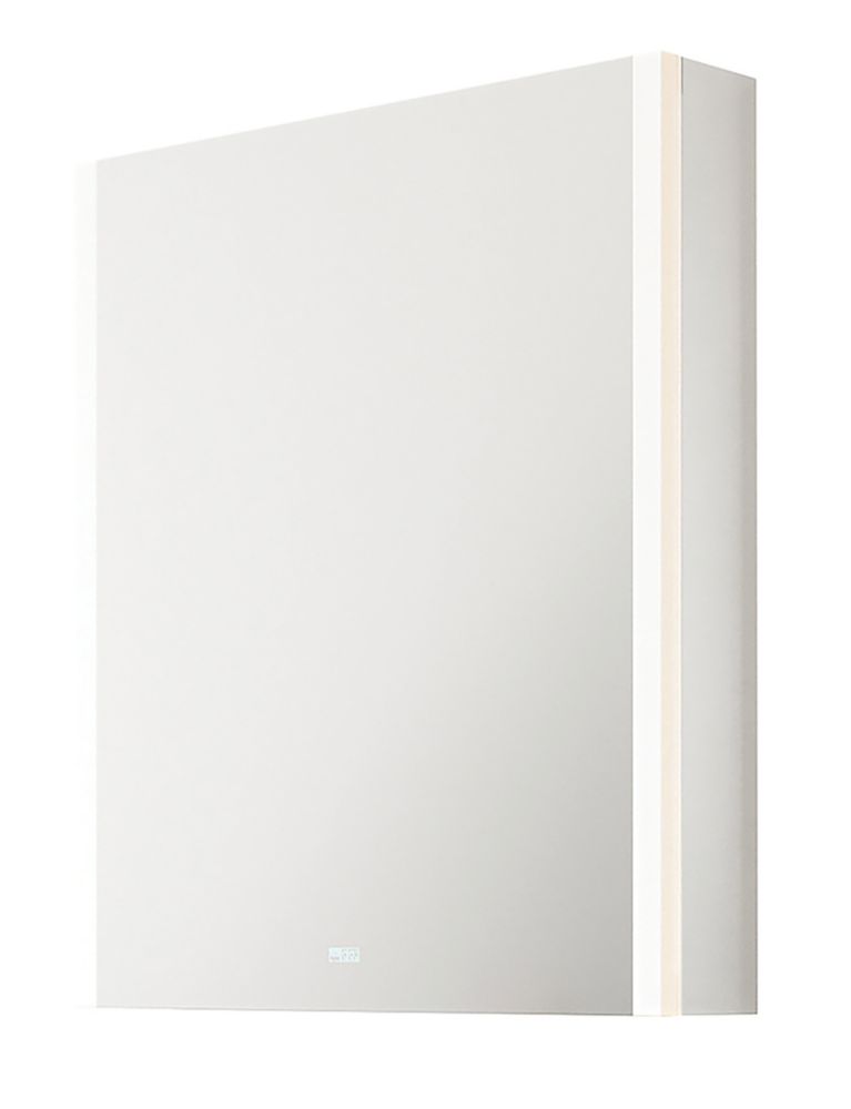Light Tech Mirrors Boston 1-Door Illuminated Mirror Cabinet With 1300lm ...