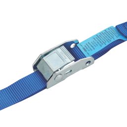 Smith & Locke Cambuckle Tie-Down Strap with S-Hook 2.5m x 25mm - Screwfix