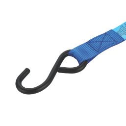 Smith & Locke Cambuckle Tie-Down Strap with S-Hook 2.5m x 25mm - Screwfix