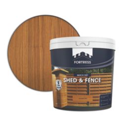 Fortress 9Ltr Golden Oak Shed & Fence Stain - Screwfix