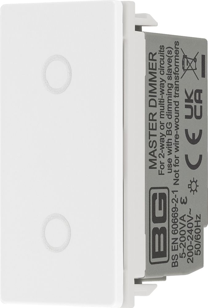 British General Master 2-Way LED Modular Dimmer Switch Pearlescent ...