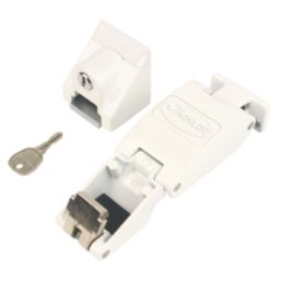 Jackloc The Titan Window Restrictor White 100mm - Screwfix
