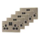 LAP 2 Gang Sockets | Switches & Sockets | Screwfix