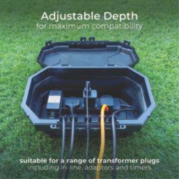 Masterplug IP54 Weatherproof Outdoor Enclosure 376mm x 230mm x 154mm ...
