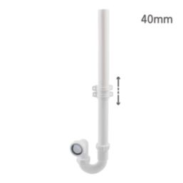 Flomasta Appliance Standpipe P Trap White 48mm - Screwfix