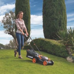 Worx WG779E.2 40V 2 x 2.0Ah Li-Ion PowerShare Cordless 34mm Lawn Mower ...