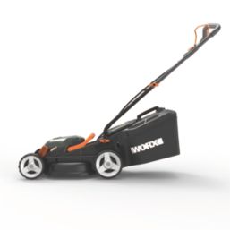 Worx WG779E.2 40V 2 x 2.0Ah Li-Ion PowerShare Cordless 34mm Lawn Mower ...