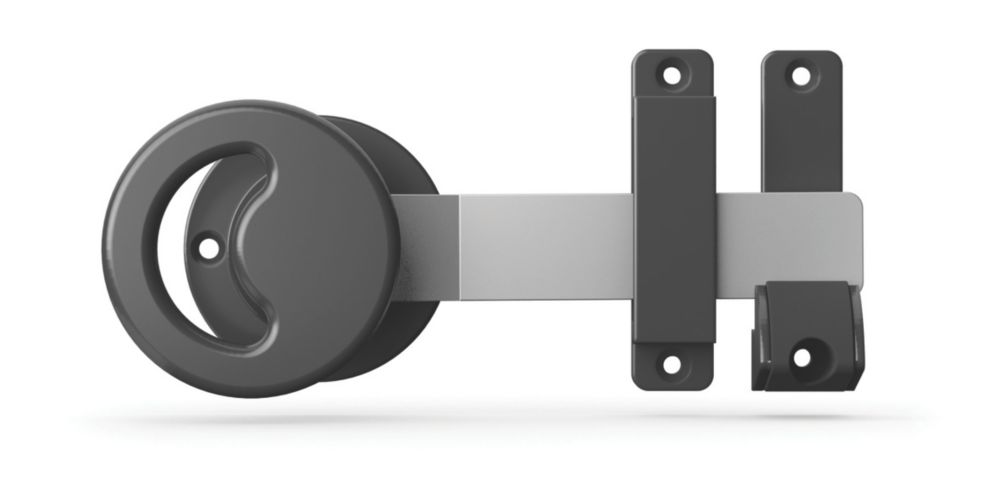 GateMate Advanced Hardware Ring Gate Latch Black 150mm - Screwfix