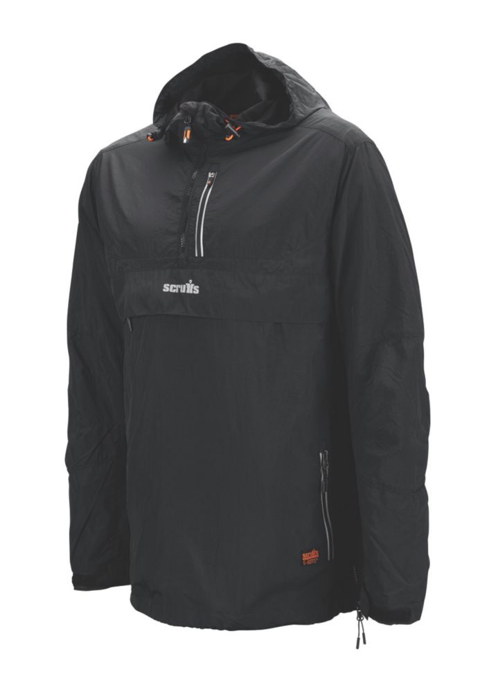 Scruffs Over-The-Head Jacket Black Medium 22" Chest - Screwfix