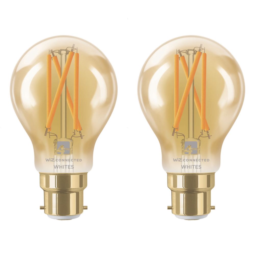 4lite B22 LED Smart Light Bulb 6.7W 800lm 2 Pack - Screwfix