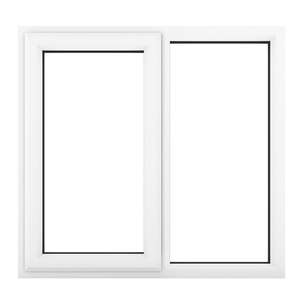 Crystal Left-Hand Opening Clear Triple-Glazed Casement White uPVC ...
