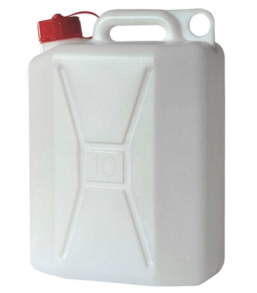 Hilka Pro-Craft Plastic Water Container White 10Ltr - Screwfix