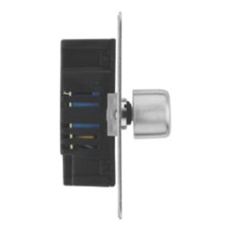 LAP 2-Gang 2-Way LED Dimmer Switch Brushed Steel with Colour-Matched ...
