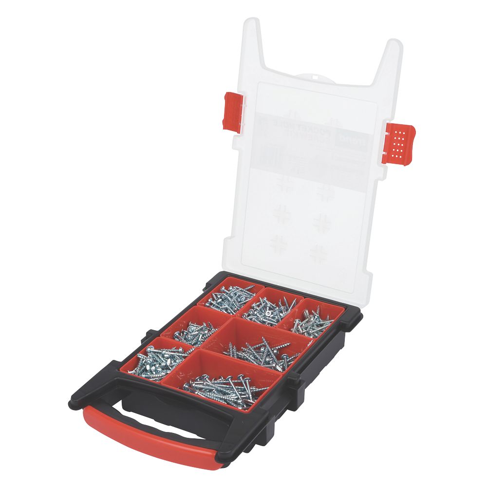 Trend Square Flange Pocket Hole Screw Set 850 Pieces - Screwfix