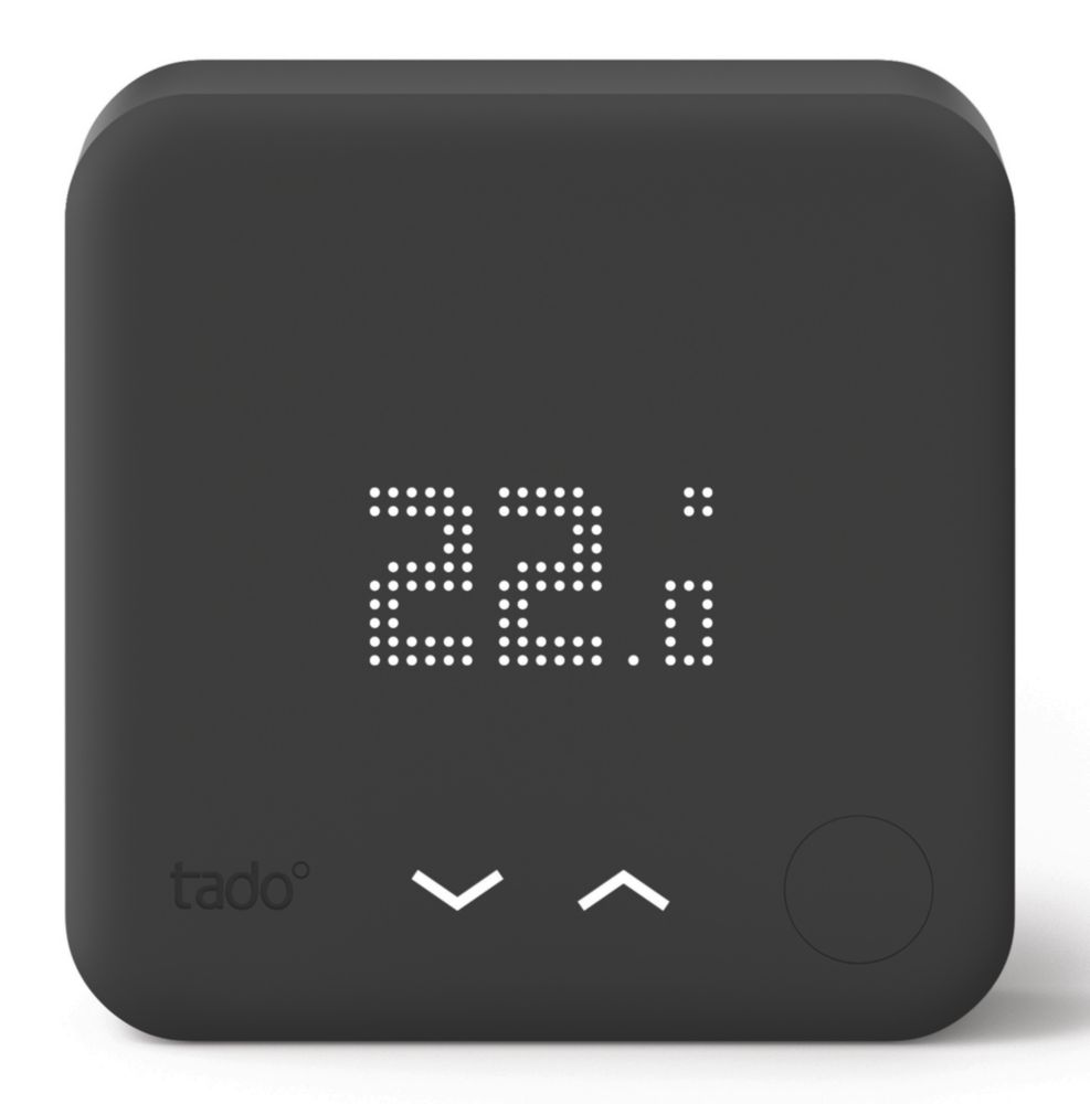 Tado Black Edition Wired Heating Smart Thermostat | Wired Thermostats ...