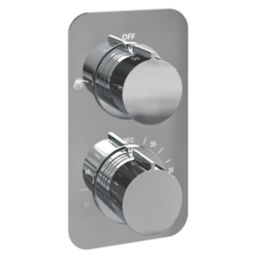 ETAL Bitling Rear-Fed Concealed Polished Chrome Thermostatic Bar Mixer ...