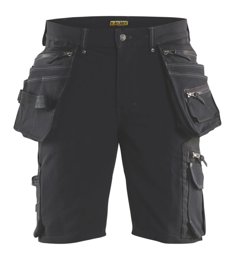 Blaklader 4-Way Stretch Shorts Black 36" W - Screwfix