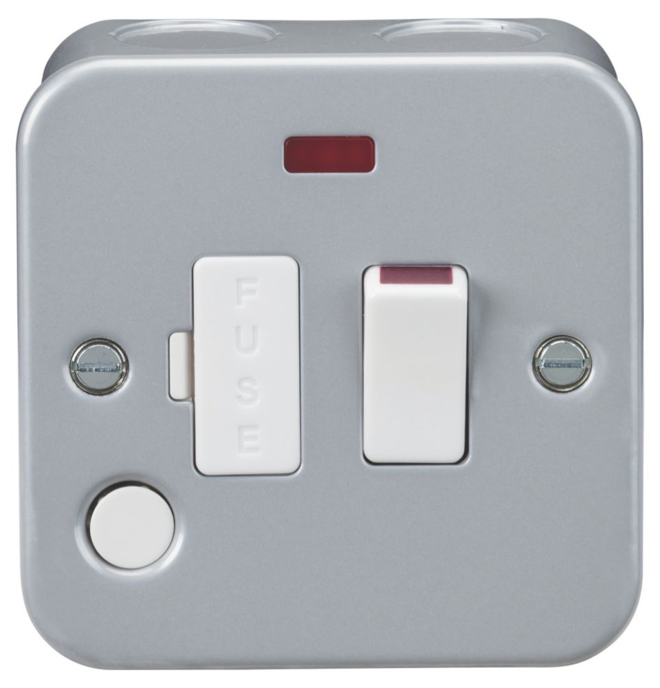 Knightsbridge Metal Clad 13A Switched Metal Clad Fused Spur & Flex ...