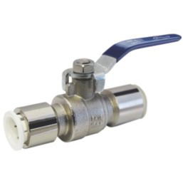 Reliance Valves BVAL400200 Push-Fit Full Bore 15mm Ball Valve with Blue ...