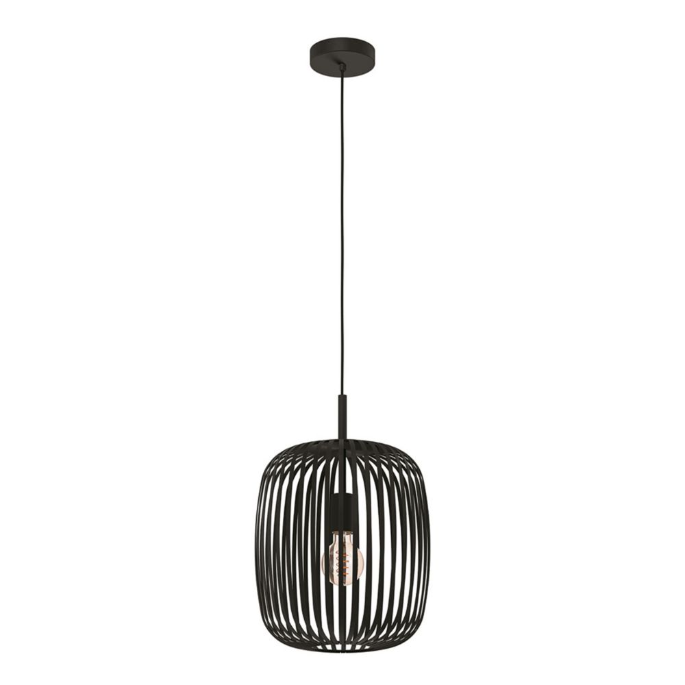 Eglo Romazzina Single Pendant Light Black - Screwfix