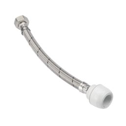 Hep2O Push-Fit Keyless Flexi Tap Connector 22mm x 3/4" x 300mm 2 Pack ...