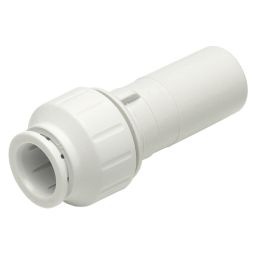 JG Speedfit Plastic Push-Fit Stem Coupler F 15mm x M 22mm - Screwfix