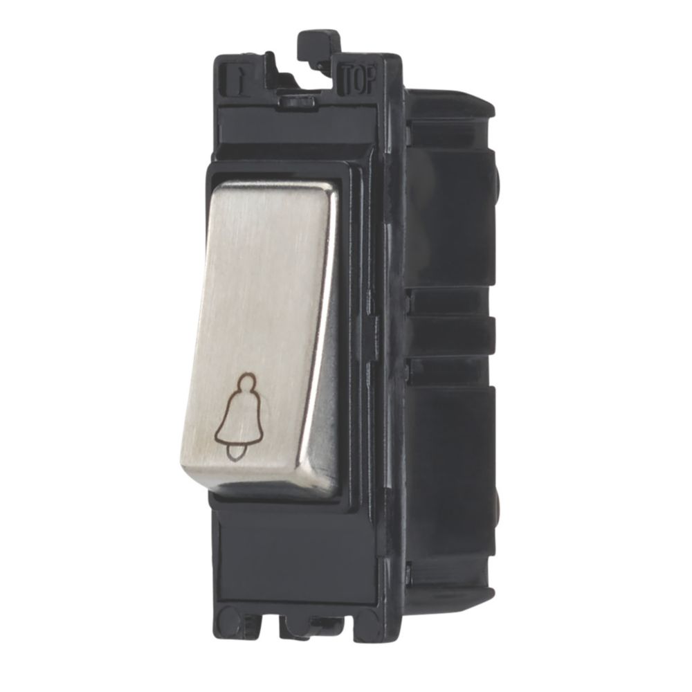 Contactum Decorative 10AX 1-Way Grid Retractive Bell Push Switch ...