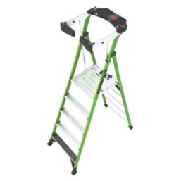Little Giant Fibreglass 2.29m 5 Step Platform Step Ladder - Screwfix
