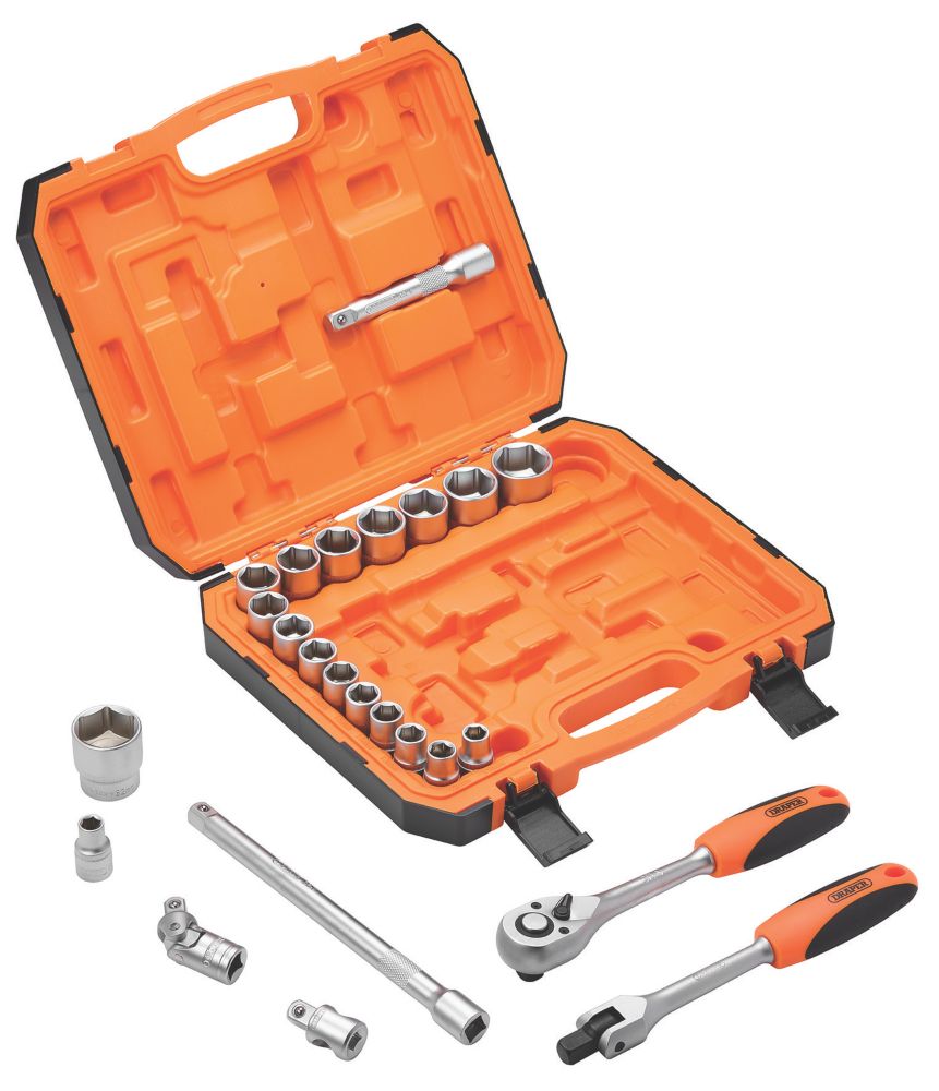 Draper Hi-Torq 1/2" Drive 6-Point Socket Set 24 Pieces - Screwfix
