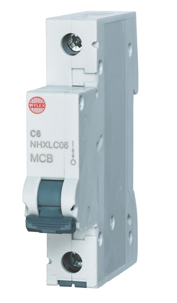 Wylex 6A SP C Curve MCB - Screwfix