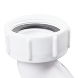 Flomasta Pedestal Compression Trap White G1 1/4" x 32-36mm - Screwfix
