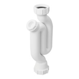 Flomasta Pedestal Compression Trap White G1 1/4" x 32-36mm - Screwfix