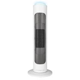 TCP 2 Blade Smart Floor-Standing Tower Fan 2000W White - Screwfix