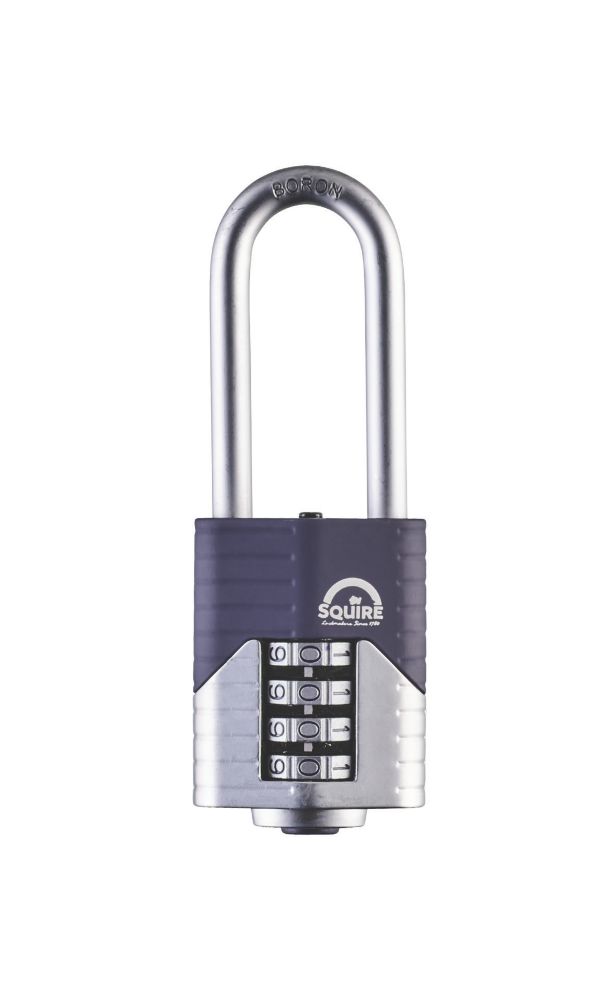 Squire Vulcan Weatherproof Long Shackle Combination High Security ...