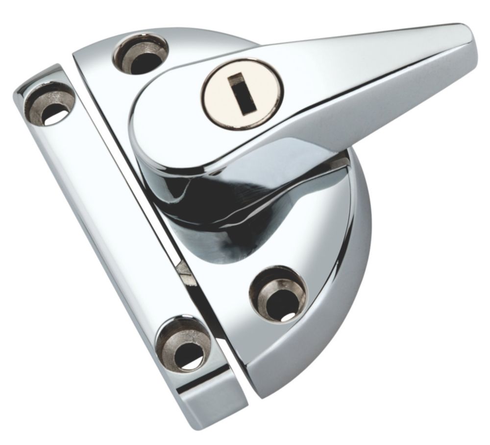Smith & Locke Sash Window Fastener White 75mm x 38mm - Screwfix