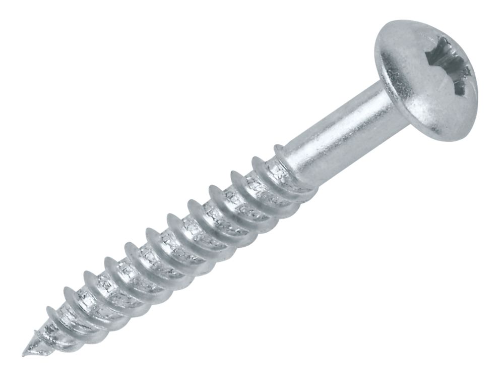 Quicksilver PZ Rounded Thread Cutting Woodscrews 10ga x 1 1/2" 200 Pack ...